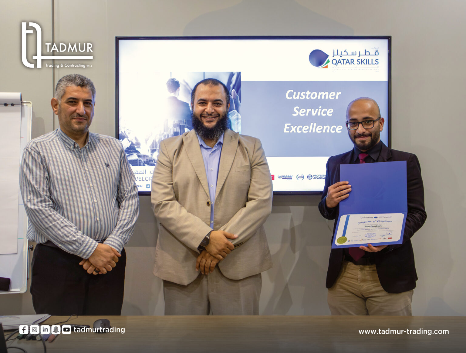 Investing in people, skills, and service excellence - Tadmur